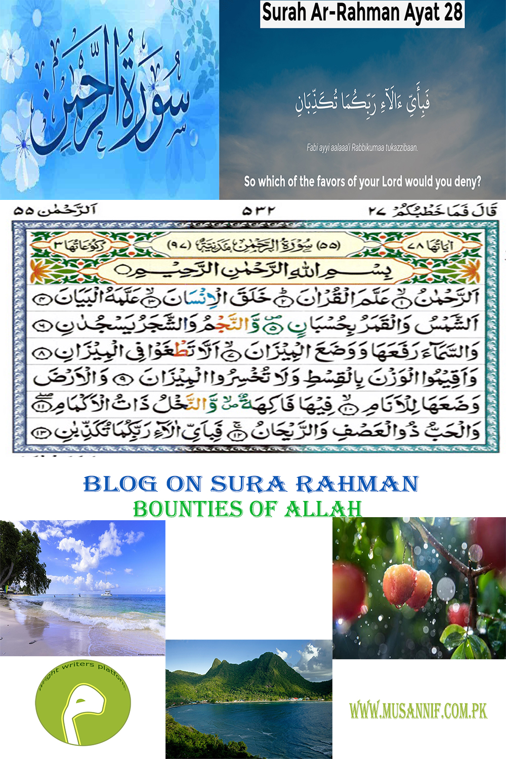 Quran - ALLAH is Rahman And Raheem | Musannif
